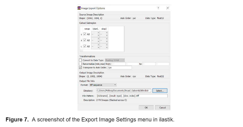 Customizing A Model For Fiber Segmentation Part 2 Creating An Ilastik Model Carpenter Singh Lab 0834